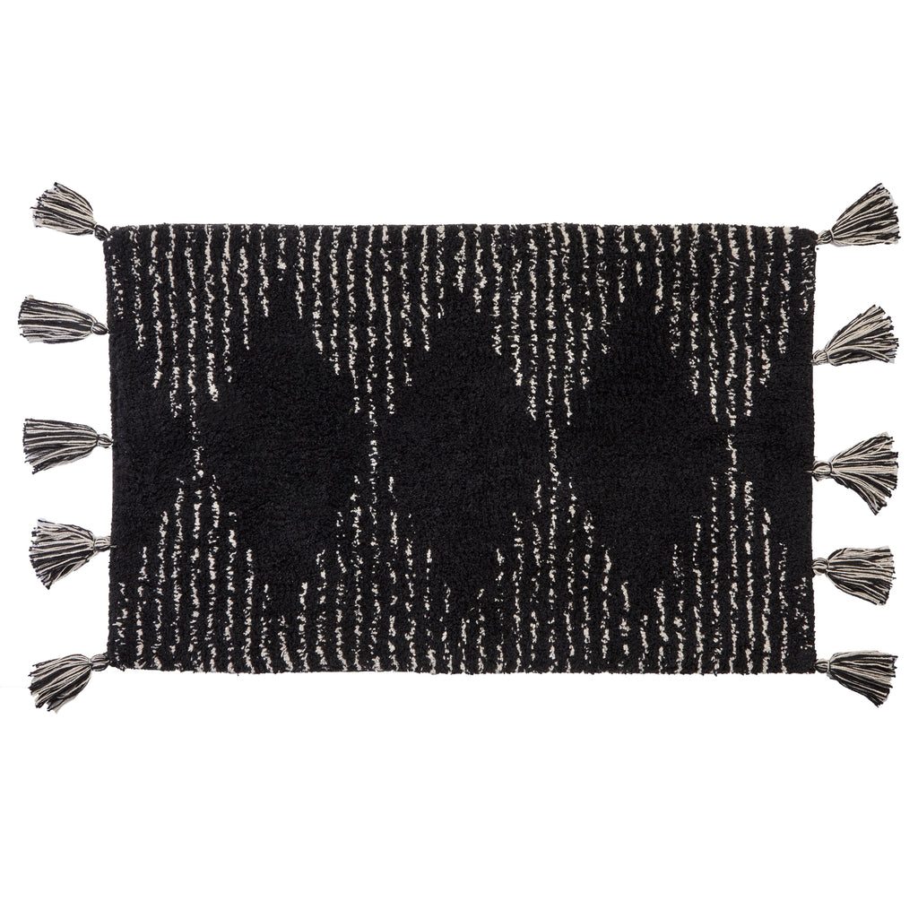 Geo Diamond Tufted Rug, Black – SKL Home